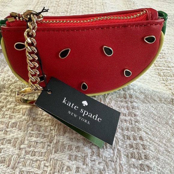 kate spade | Accessories | Nwt Kate Spade Leather What A Melon 3d Key ...